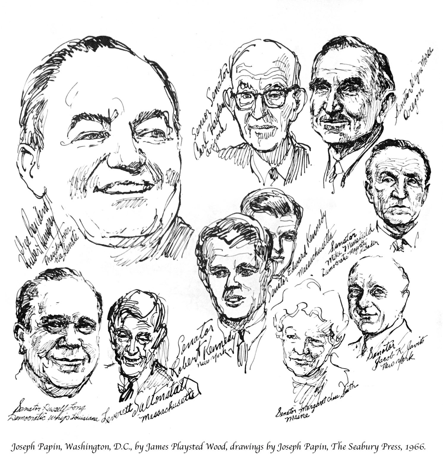 Joseph Papin – Sketches of Bobby and Ted Kennedy – Blog – Joseph Papin Artist