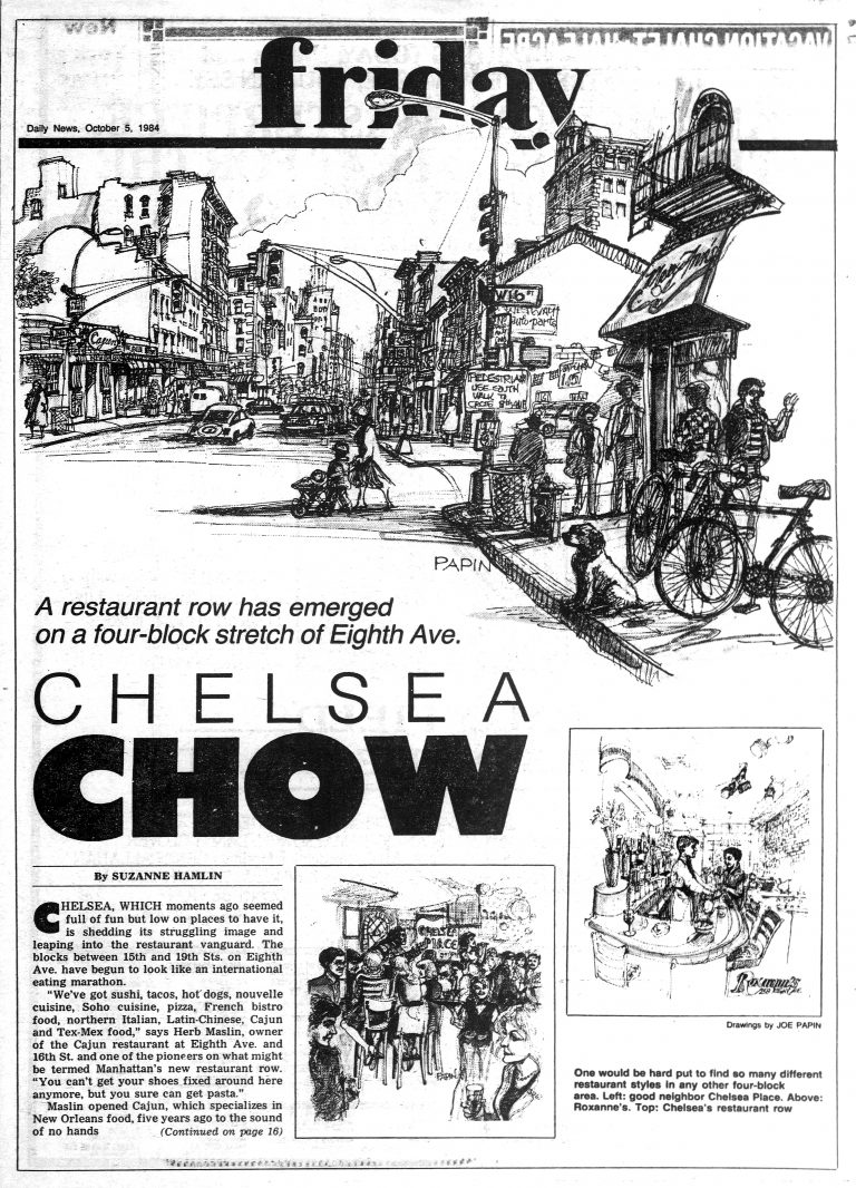 Joseph Papin – Chelsea in NYC – 40 years ago – Blog – Joseph Papin Artist